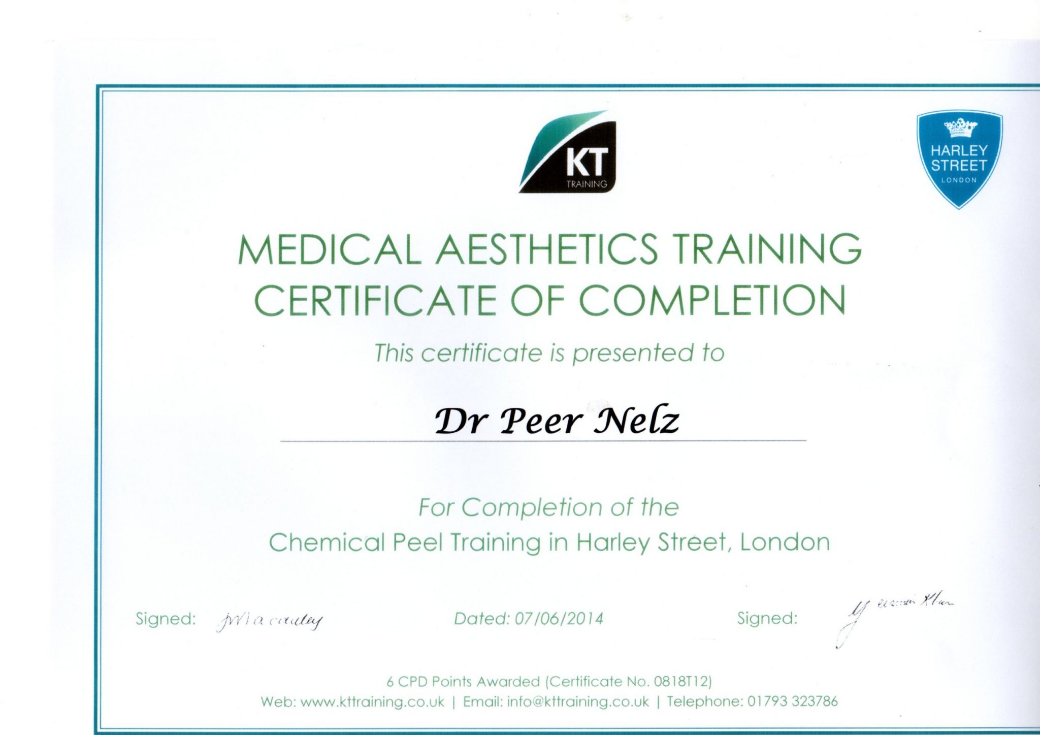 Qualifications | Cornwall Aesthetics